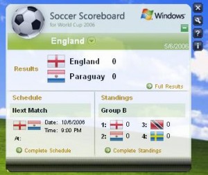 Microsoft Soccer (Football) Scoreboard for World Cup Football Fans ...