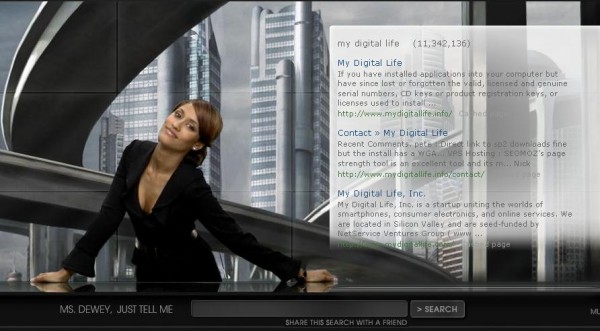 Sexy Ms. Dewey Search Engine Assistant - Tech Journey