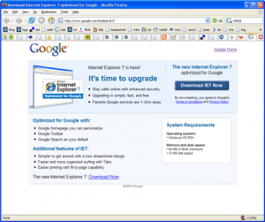 Free Download Internet Explorer 7 (IE7) Optimized for Google - Tech Journey