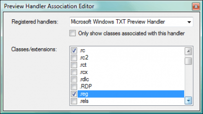 Free Download: Preview Handler Association Editor to Group Same Type of ...