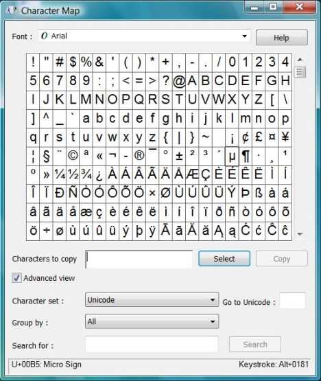 Use Character Map charmap To Type Input Special Characters And 