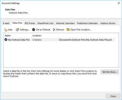 How to Find and Locate Outlook Data File .PST Folder Location - Tech ...