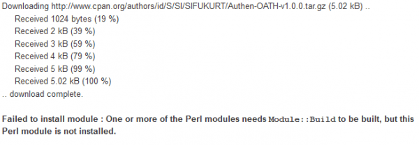 Perl Modules Need Module::Build But Is Not Installed - Tech Journey