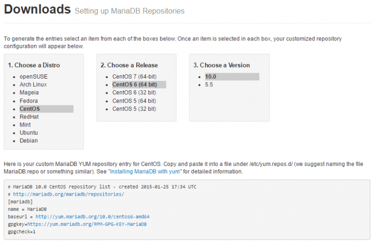 Upgrade MySQL to MariaDB 10 (Part 2 - Upgrade MariaDB/MySQL 5.5 to ...