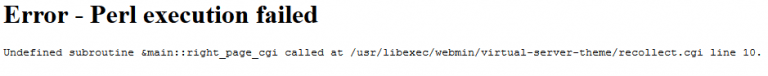 Webmin & Virtualmin Perl Execution Failed Error - Tech Journey