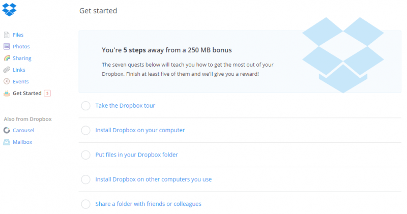 Hack To Get Extra Free Dropbox Space Permanently - Tech Journey