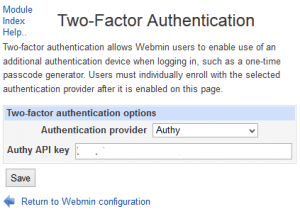 Set Up 2FA (Two-Factor Authentication) in Webmin with Authy - Tech Journey