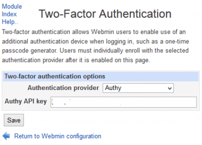 Set Up 2FA (Two-Factor Authentication) in Webmin with Authy - Tech Journey