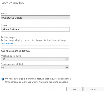Enable Office 365 Exchange Online Archiving In-Place Archive - Tech Journey