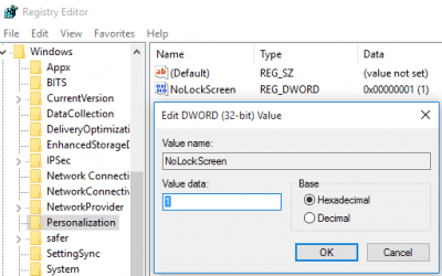Disable Lock Screen in Windows 10 / 8.1 & Windows Server 2016 / 2012 ...