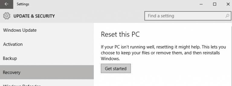 Refresh & Reset Windows 10 to Fresh Clean State Without Manual ...