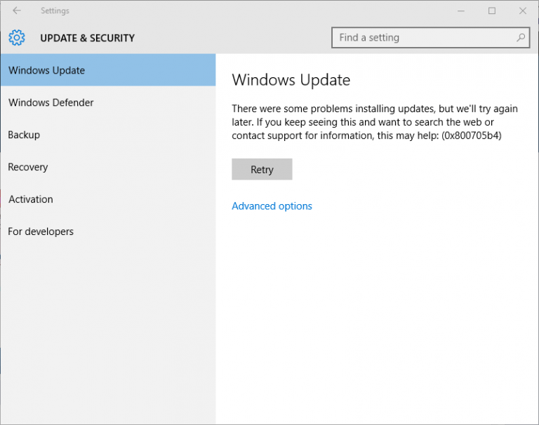 0x800705b4 Error When Checking for Updates in Windows Update - Tech Journey
