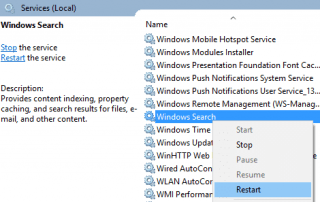 Fix Search Not Working or Returns Blank in Windows 10 - Tech Journey