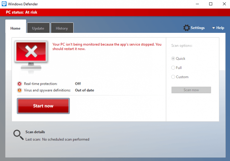 How to Disable or Enable Windows Defender in Windows 10 - Tech Journey
