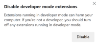 Remove Disable Developer Mode Extensions Warning Popup in Chrome / Edge – Tech Journey
