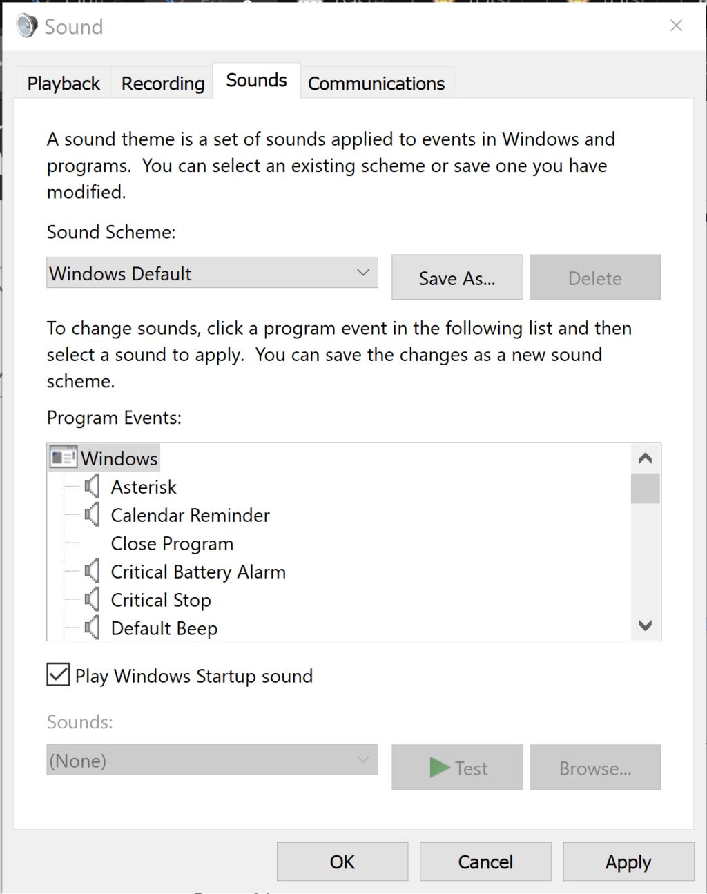 How to Play Windows Startup Sound in Windows 10 - Tech Journey